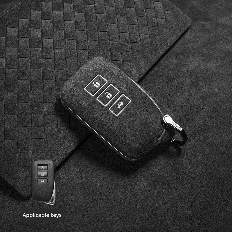 Чехол для ключа LEXUS Straight с одиночной оболочкой и стременем, черный цвет для моделей ES200 RX350H NX