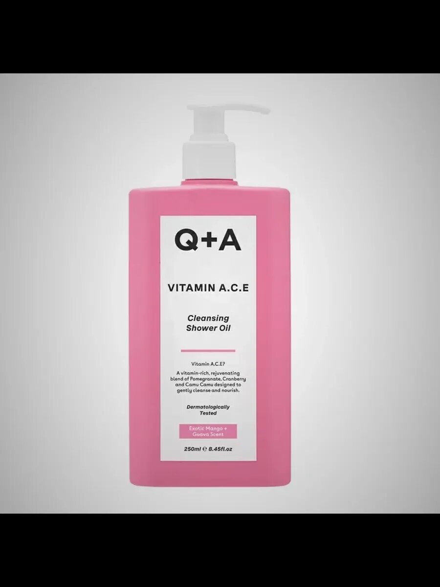 Q+A Vitamin A.C.E Cleansing Shower Oil 250ml Масло для душа