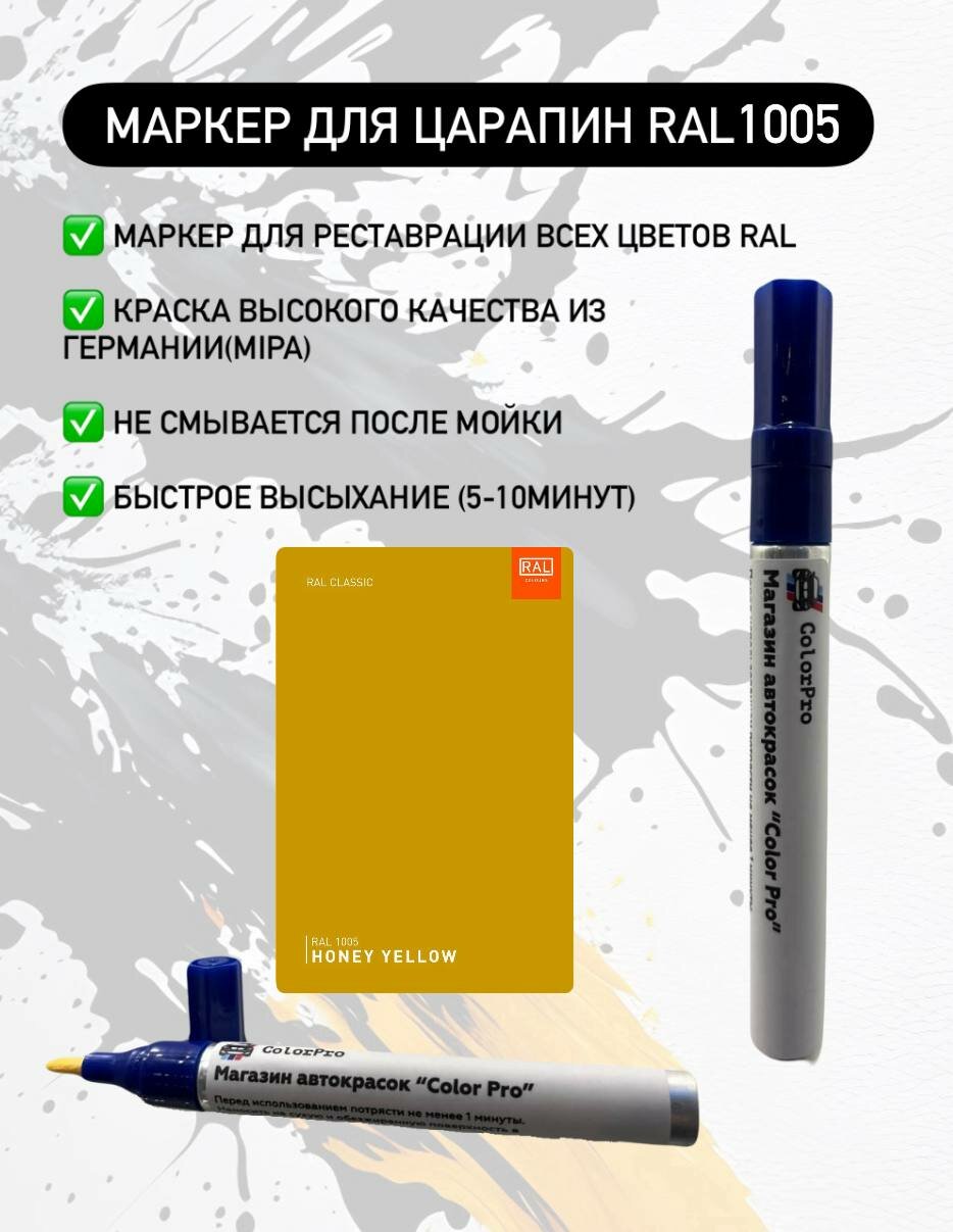 Маркер для царапин RAL 1005 Глянцевая