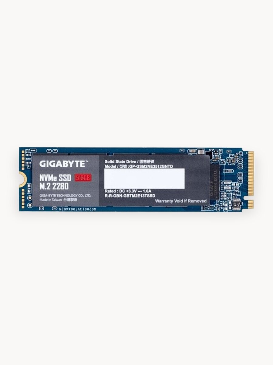 SSD диск M.2 2280 Gigabyte NVMe SSD PCIe 3.0 x4 512GB (G3NVME512G)