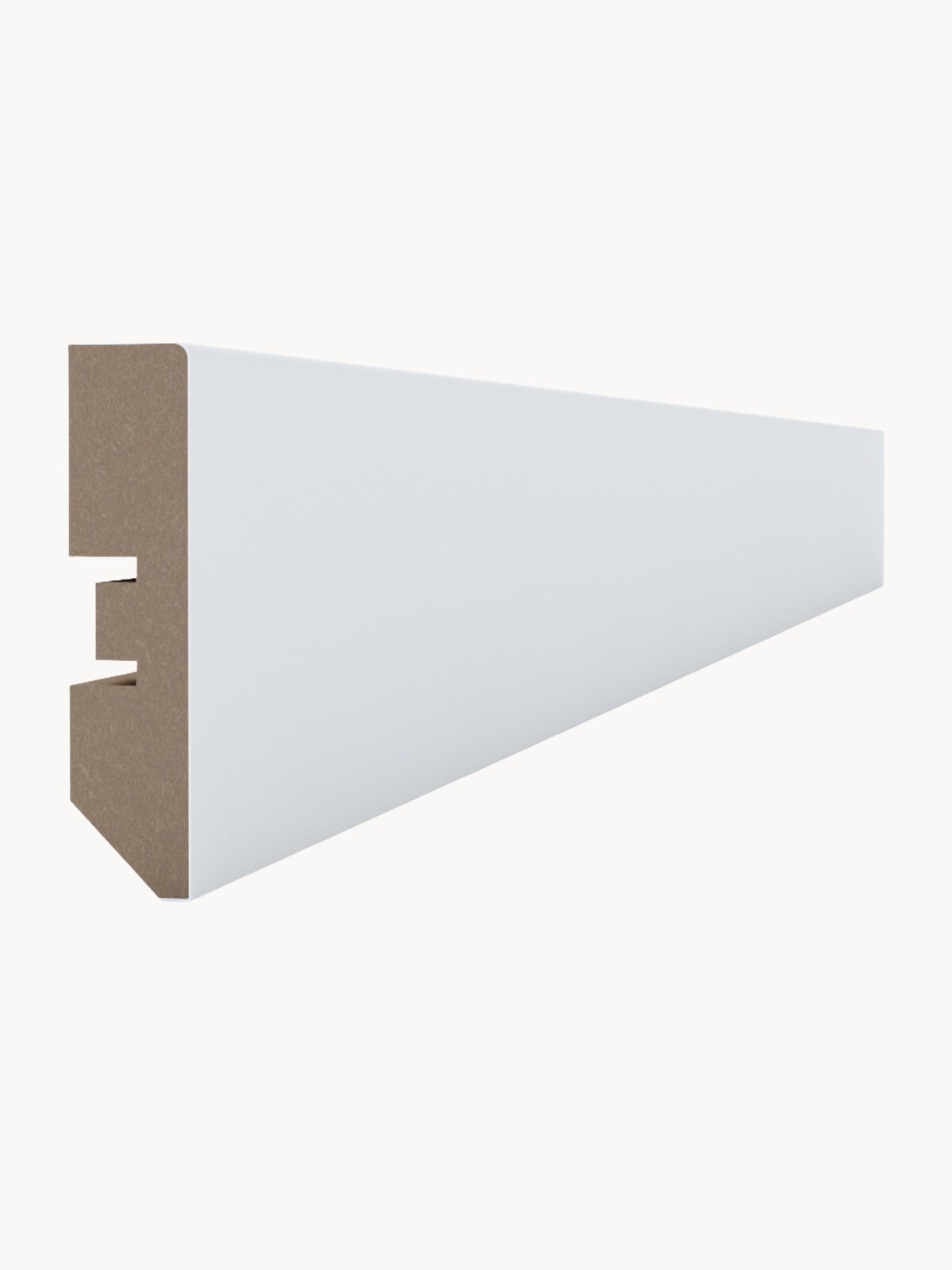 Плинтус №1 саваш 2070*70*16 мм Белый - 20 шт.