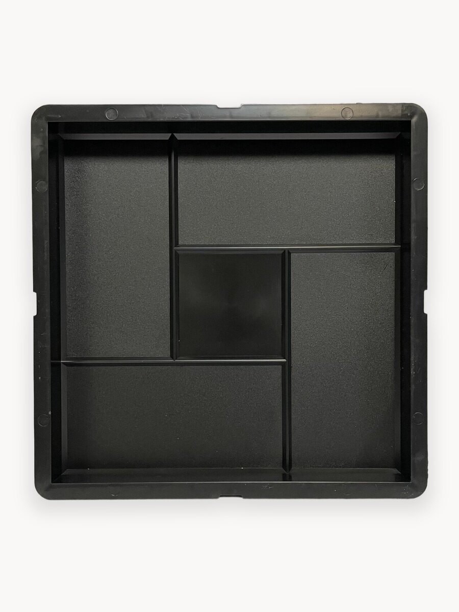 Форма для тротуарной плитки Квадрат Калифорния , 30х30х3 см. 6 шт.