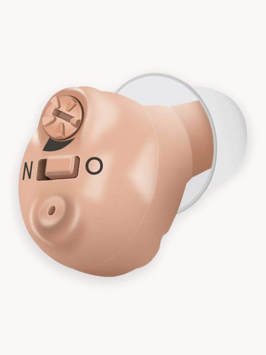 Усилитель звука "Острослух ZDC-17", внутриушной, аккумуляторный, шумоподавление, бежевый