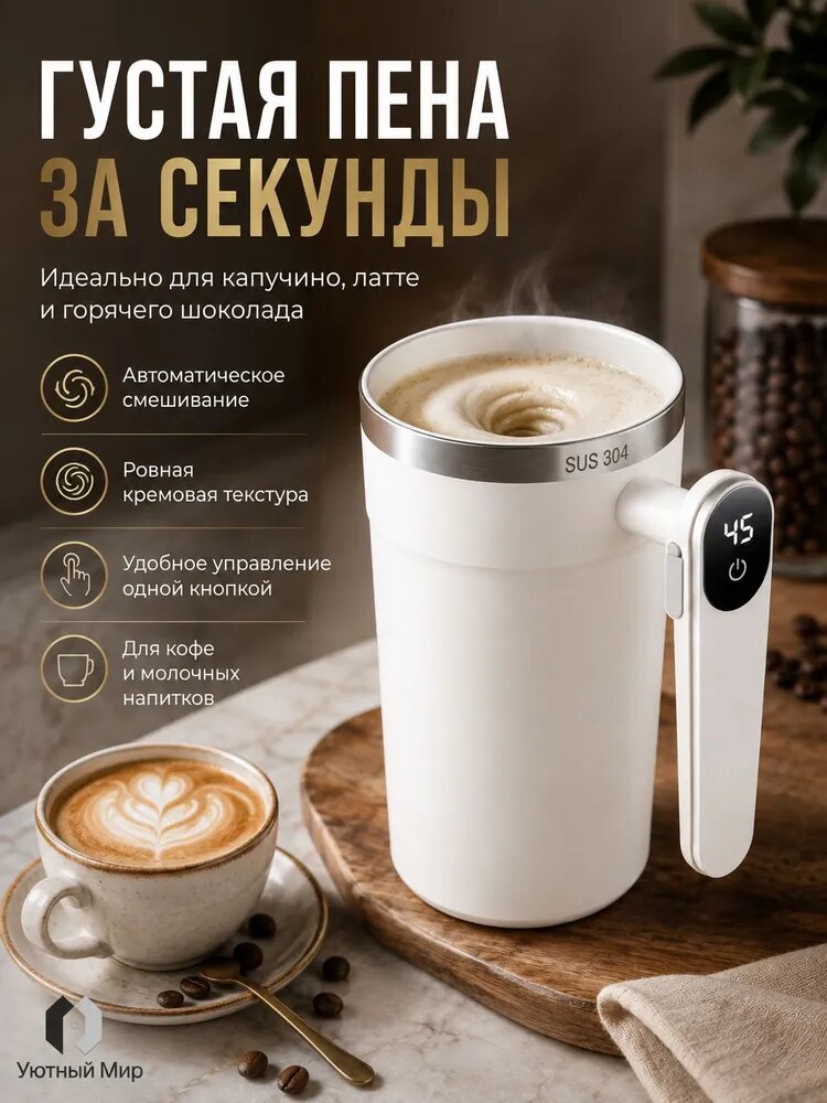 Капучинатор и вспениватель для молока электрический