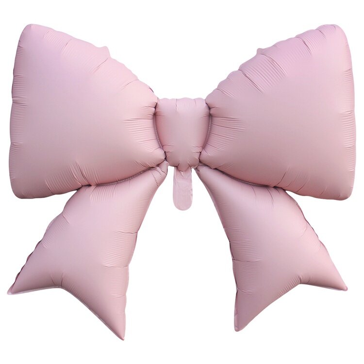 Воздушный шар из фольги. Фигура, Бант, Розовый, Сатин (39»/99 см, CHN)