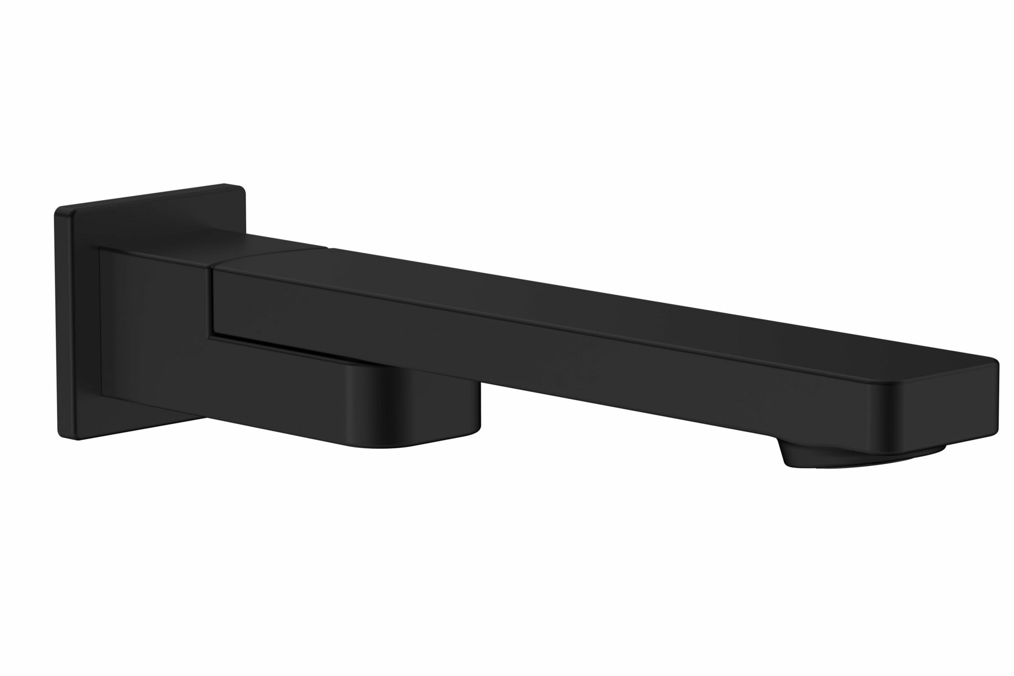 Излив для смесителя встраиваемый AQUAme Savona матовый черный AQM8304MB