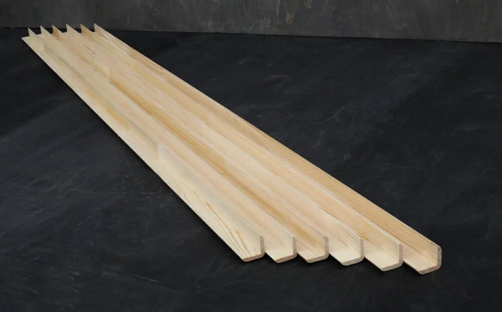 Уголок деревянный 30х30х1500мм Экстра срощеный 6 шт