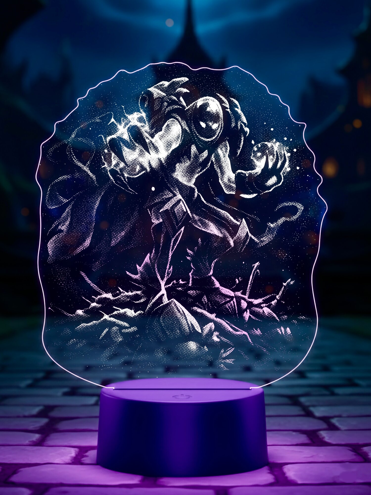 Ночник Дота 2 Арк Варден - Arc Warden Dota 2. Подарок геймеру — декор для игровой комнаты с символикой популярных игр, узнаваемыми персонажами и атмосферой киберспорта.