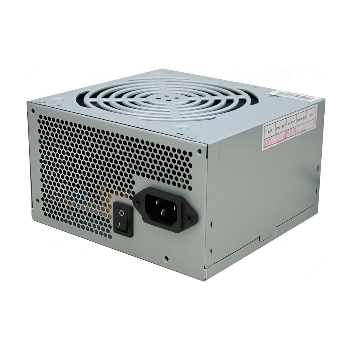 Блок питания ACD GPT500S, серый 500Вт, ATX 20+4 pin для материнской платы, КПД 85%, ОЕМ