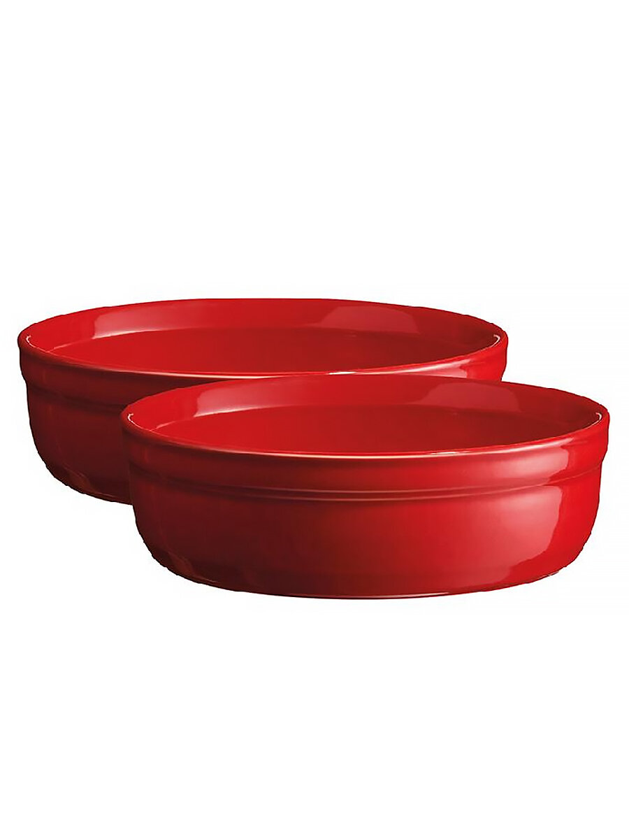Набор рамекинов Emile Henry №12, цвет гранат, 2 шт, керамические