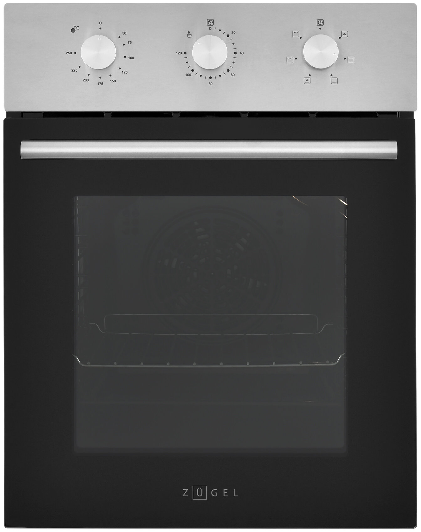 Электрический духовой шкаф Zugel ZOE604X стальной