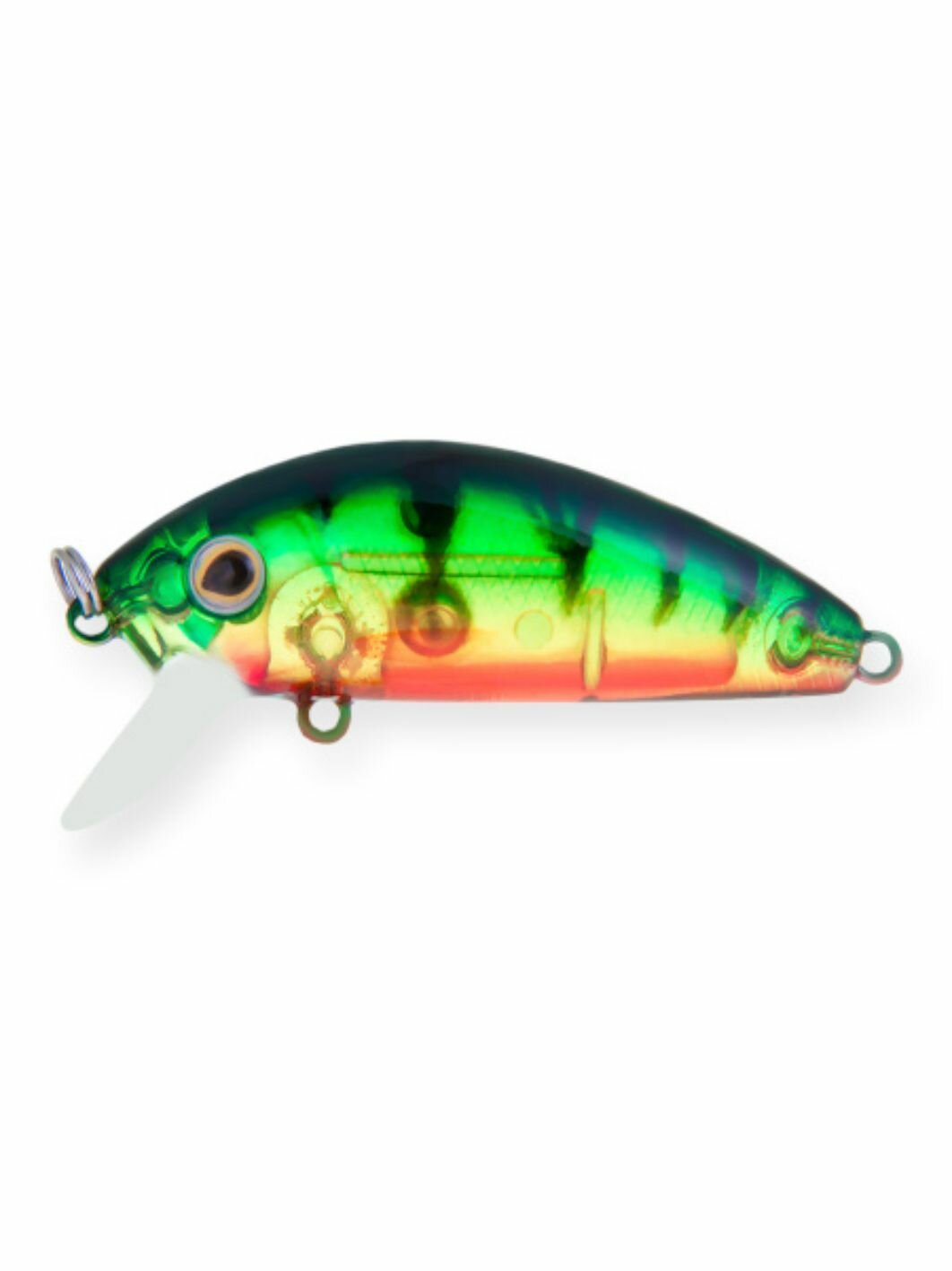 Воблер Минноу Strike Pro Mustang Minnow 45, 45 мм, 4,5 гр, Заглубление 0,2 м -0,5 м, Плавающий, цвет A102G Transparent Perch