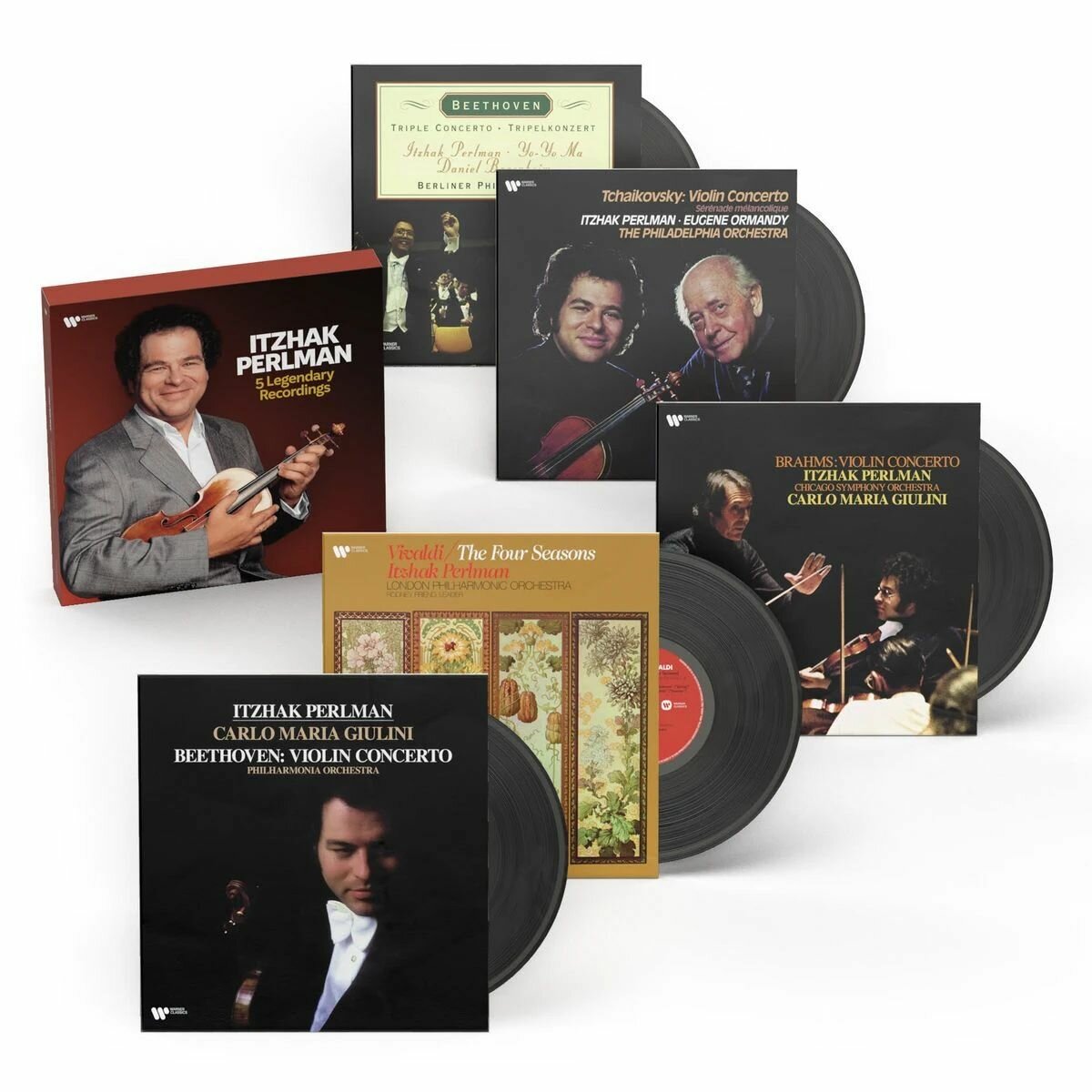 Itzhak Perlman - Legendary Recordings (5LP) 2025, Warner, Box, Фирменные виниловые пластинки в боксе