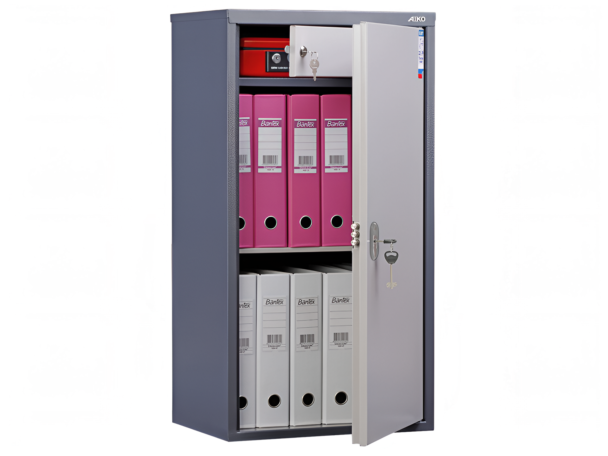 Бухгалтерский шкаф промет "AIKO SL-87Т", металлический, серый