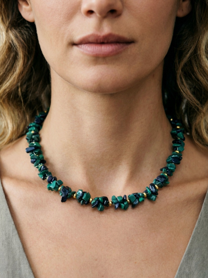 Чокер ENJOY Украшения из камней, малахит, авантюрин