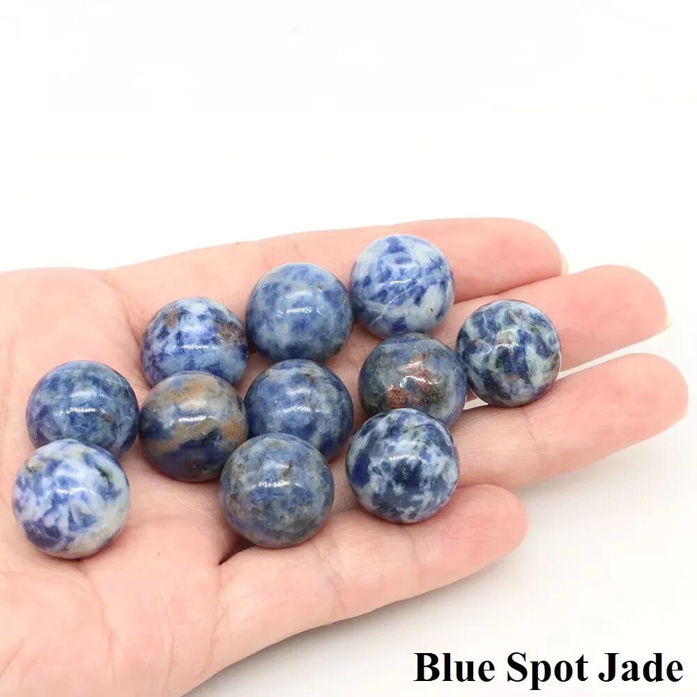 Сфера из розового кварца и аметиста Jin Shi Yuan 16 мм Синий, 1pc, Blue Spot Jasper