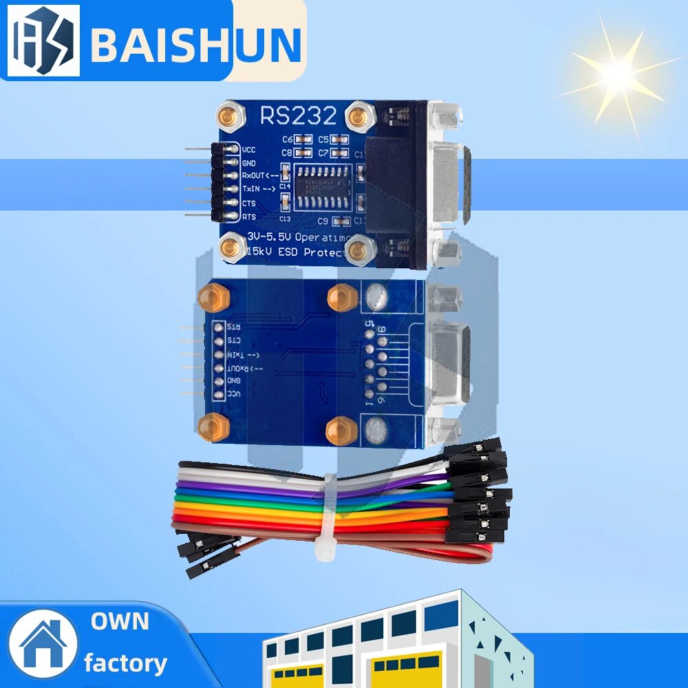 RS232-TTL Модуль Преобразователя Baishundianzi