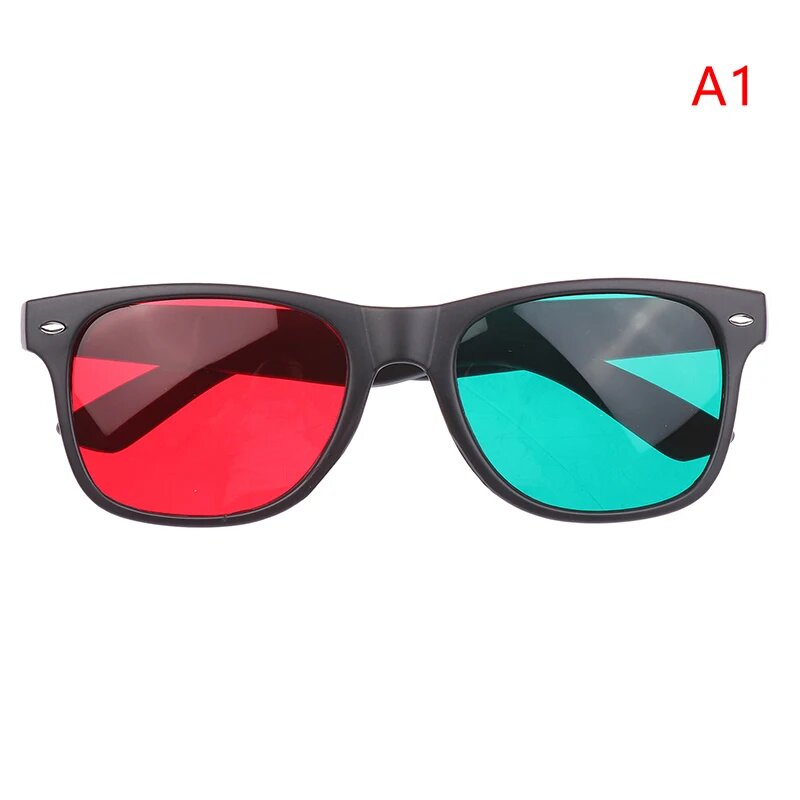 3D очки A1, красные и синие, черная оправа