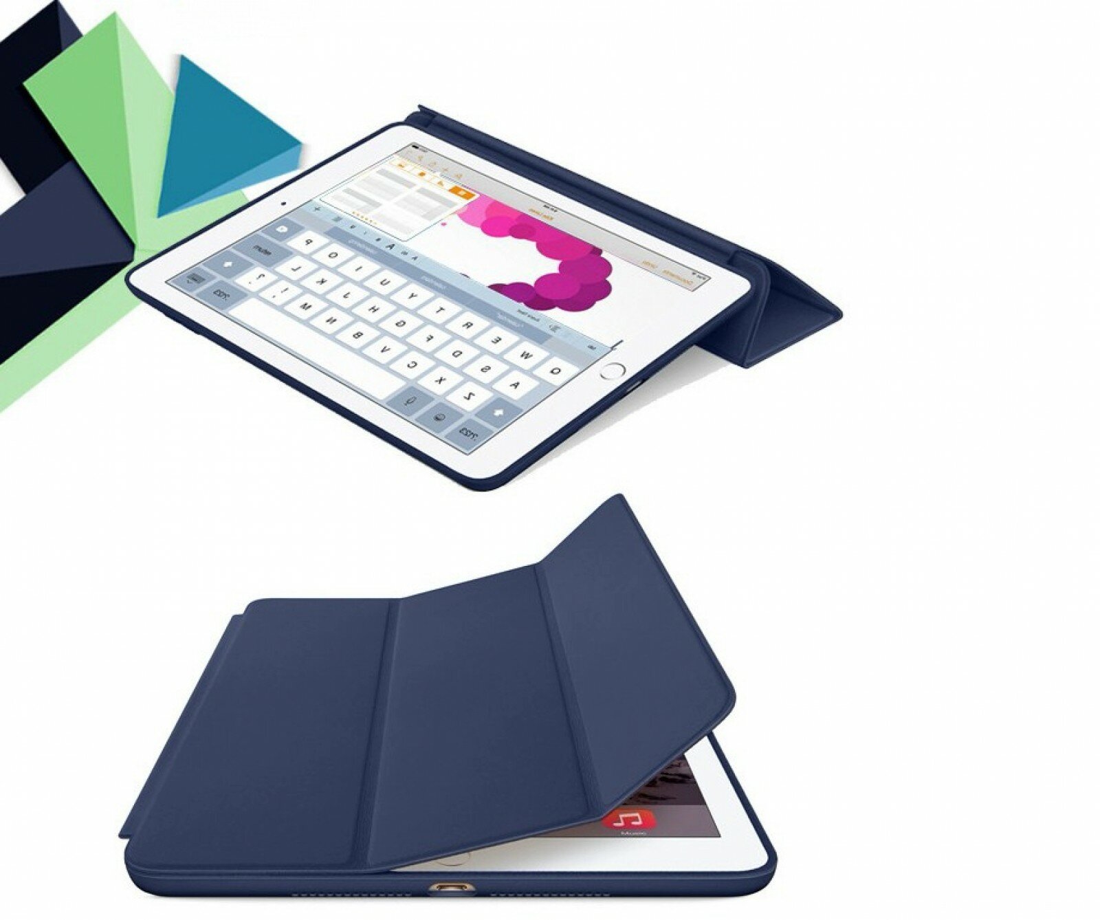 Чехол-книжка MyPads для iPad Pro 10.5 и iPad Air 2019 с трансформацией в подставку, синий