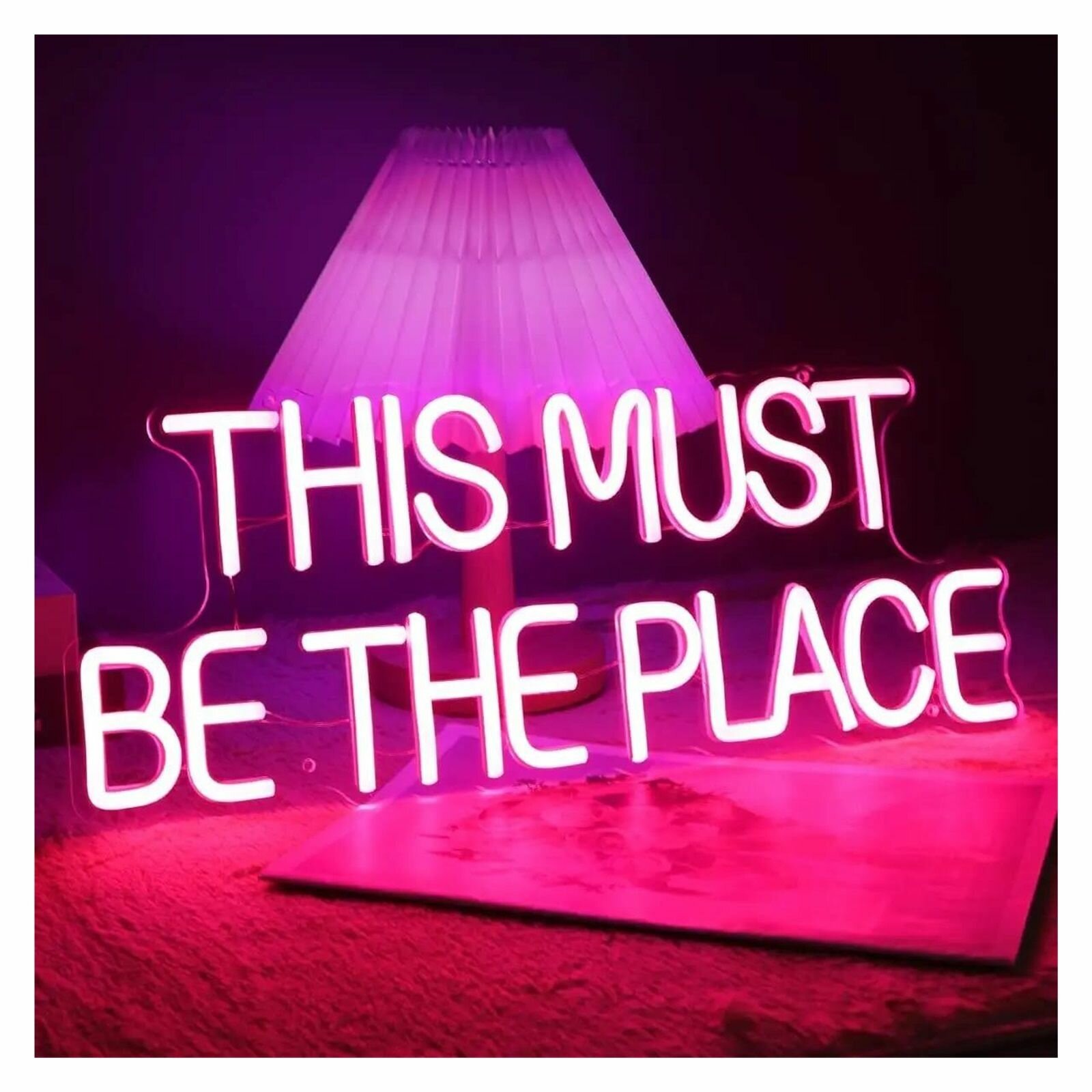 This Must Be The Place Декор Неоновой Вывески 45смх18смм