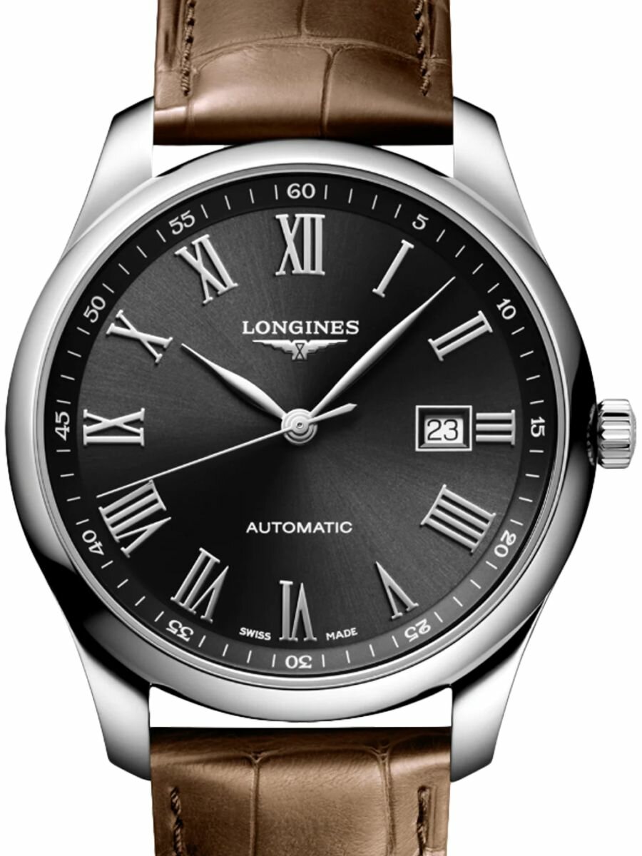 Наручные часы LONGINES, коричневый, черный, серебряный — фото 1