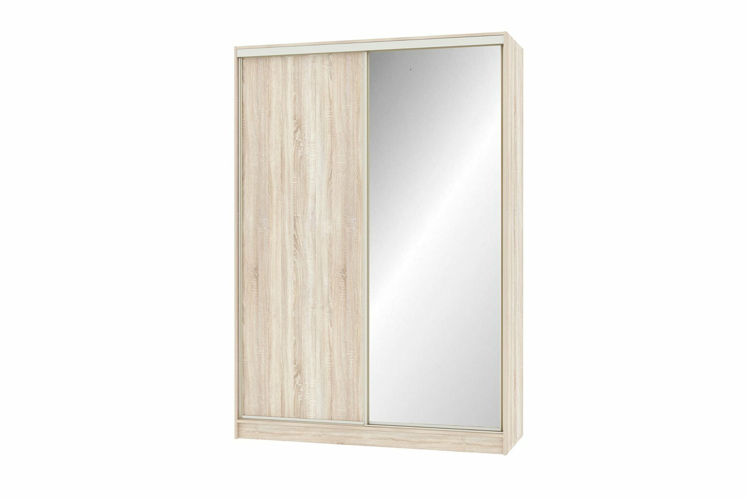 Шкаф-купе Home, 160х229,5х59,5 см, для одежды, ЛДСП, с зеркалом, цвет дуб Сонома