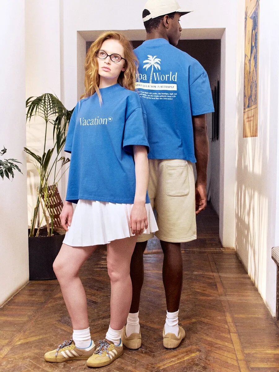 Футболка Кроп "Vacation Club"