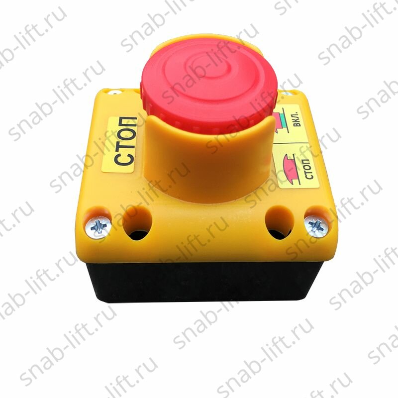Кнопка стоп в корпусе с защитой (КСФ121-1З. ВВ) ZAA177AW1 ZAA9853P1 Otis