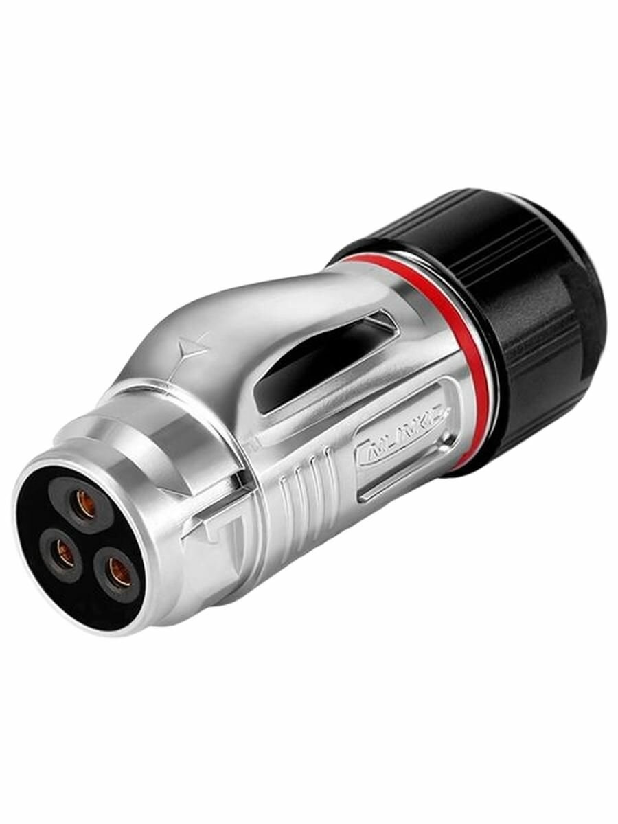 Разъем CNLINKO BD-24 3-пиновый, 3pin, мама, IP68/IPX9K, штекер, BD-24-J03PE-03-001A