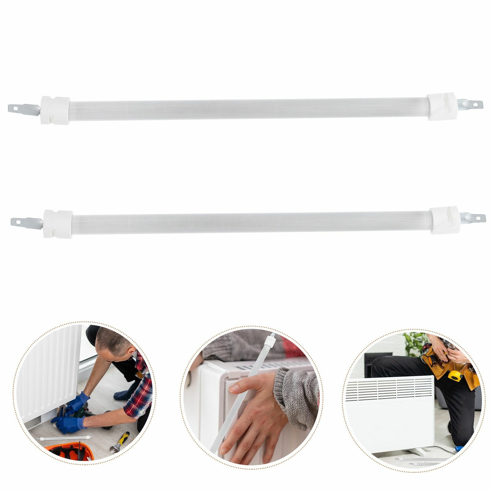 Кварцевый керамический нагревательный элемент для обогревателя, белый, 2 шт для ремонта