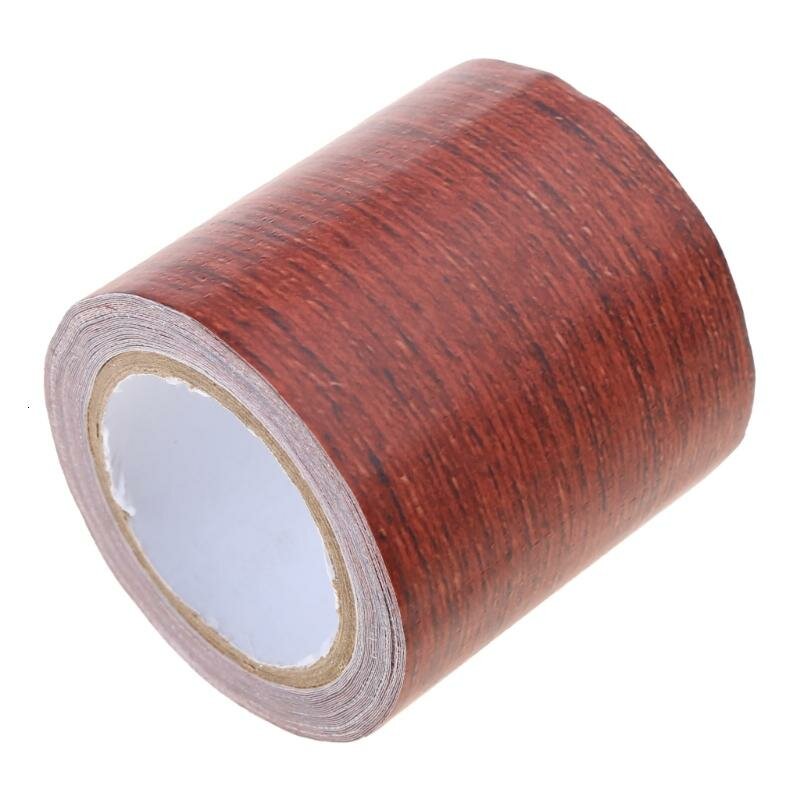 Имитация древесно-зернистой мебельной ремонтной ленты-1 # светло-винно-красная древесина грецкого ореха