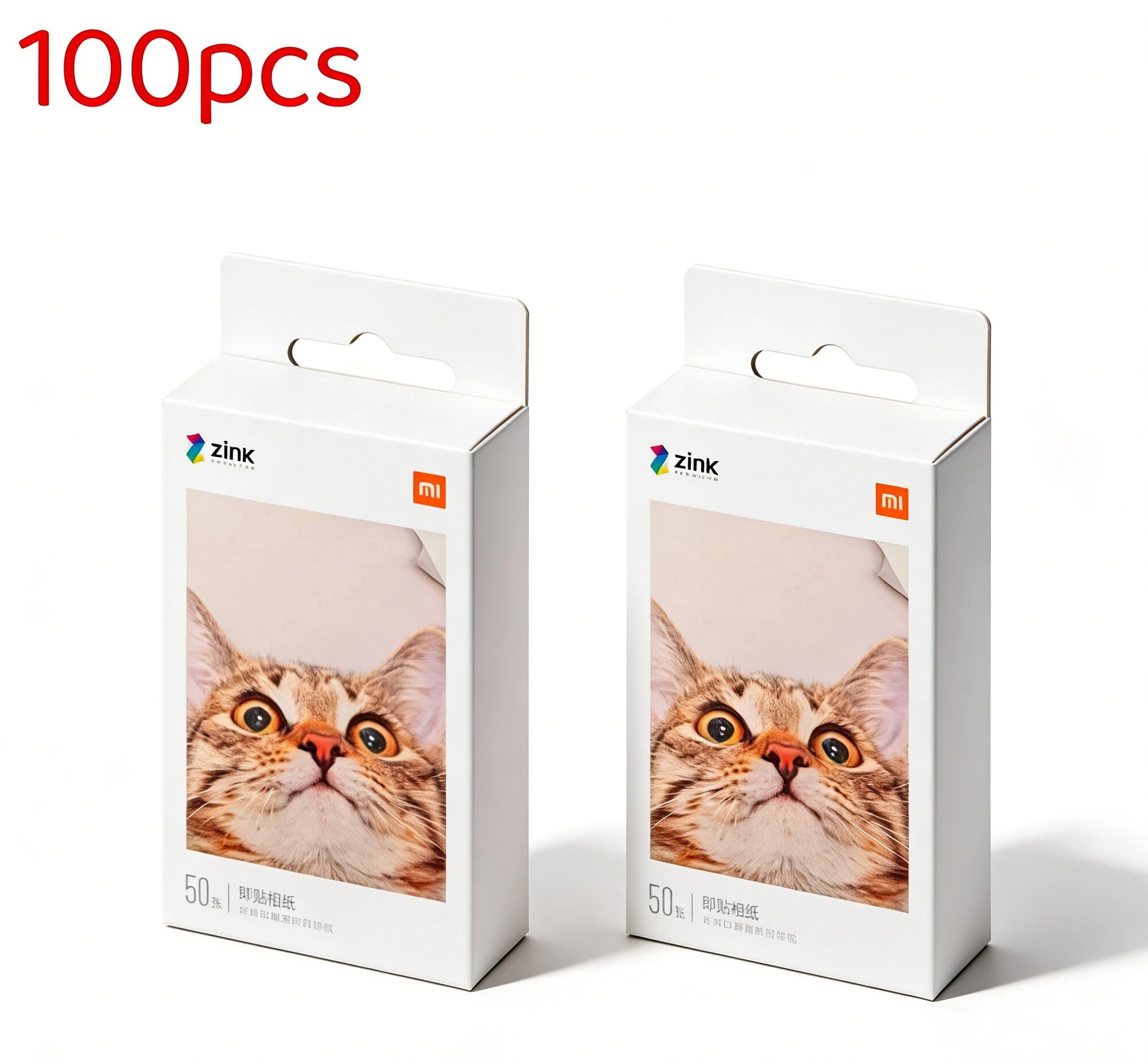 Фотобумага Xiaomi "ZINK", для Pocket Photo Printer, цветная, 100 шт