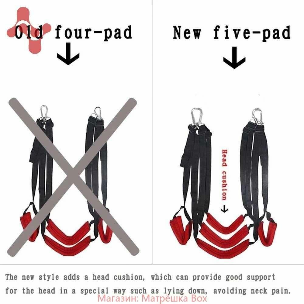 Секс качели надверные 18+/ игрушки для ролевых игр / бдсм, Полный набор, качели и стационары