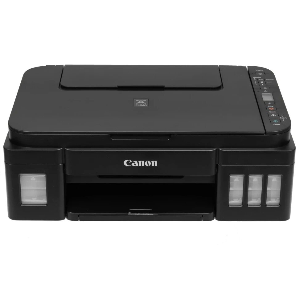 МФУ струйное Canon PIXMA G3010, USB Type-A, Wi-Fi, СНПЧ, черный