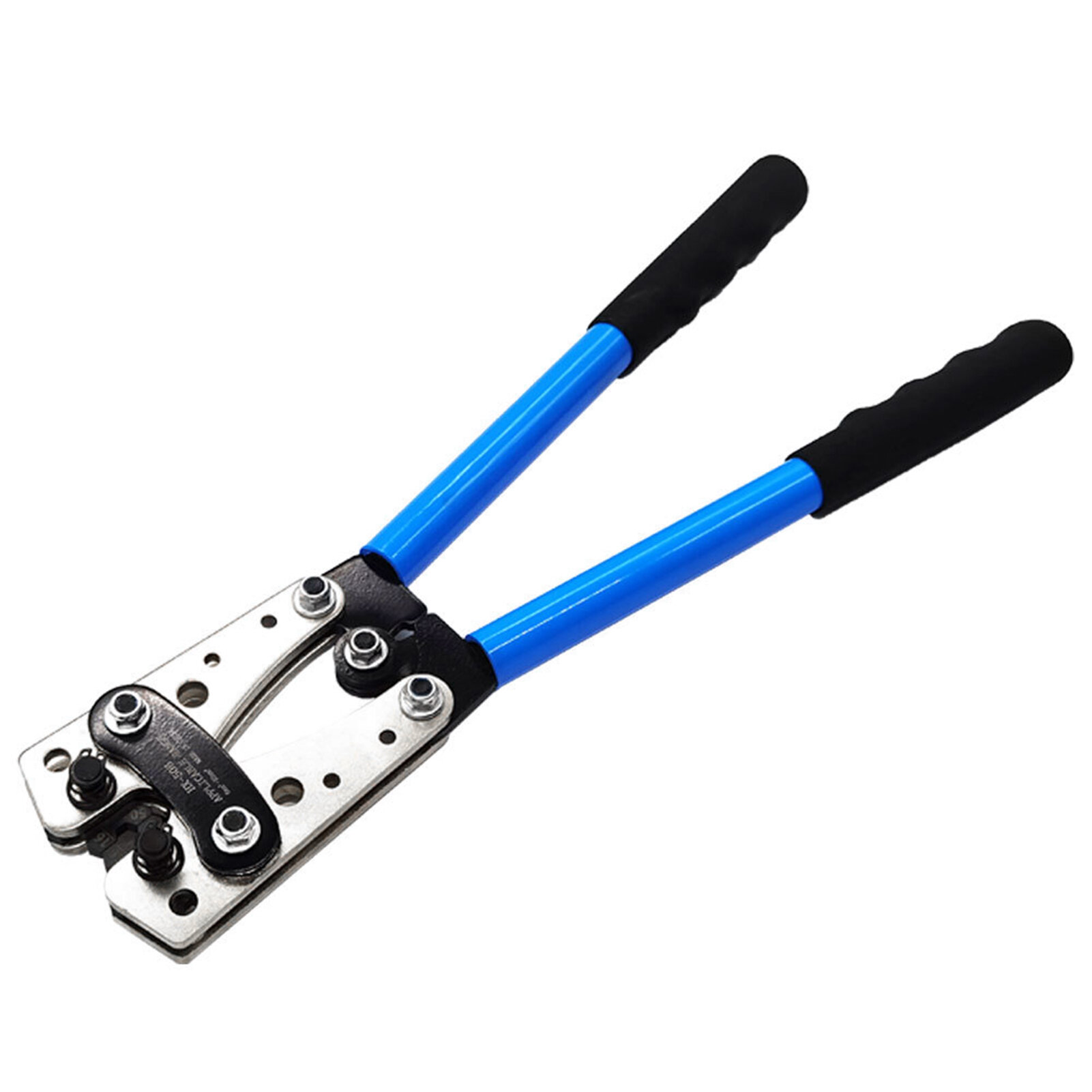 Клещи для калибровки наконечников кабеля Terminal Cable Lug Crimping Pliers Y.O Plug Crimper Wire Terminal Crimping Tool, диапазон калибровки 6-50мм², шесть размеров калибровки