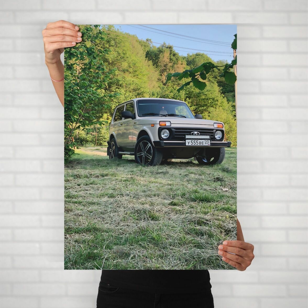 Плакат на стену для интерьера Машина (ВАЗ Лада 4x4 Нива 4) - Постер по автомобилям формата А2 (42x60 см)