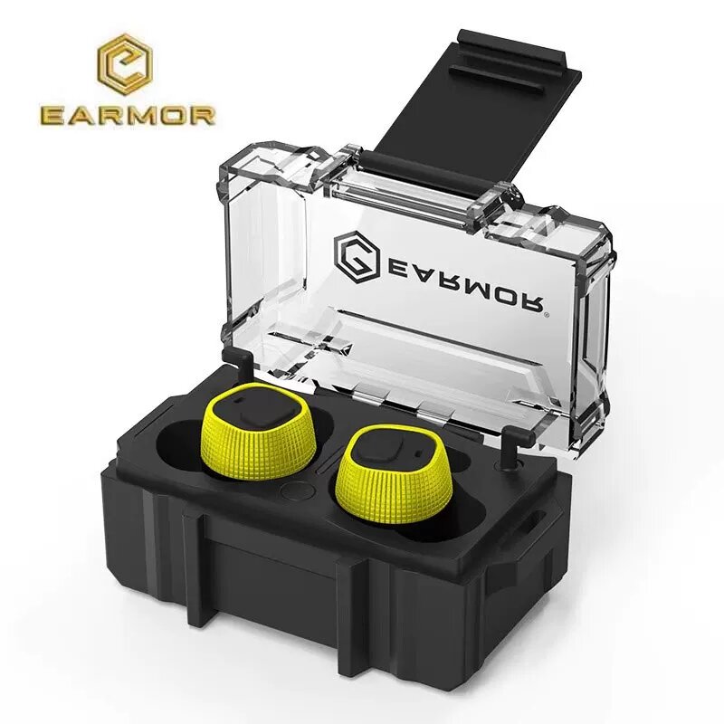EARMOR M20 тактические наушники неонового желтого цвета без Bluetooth