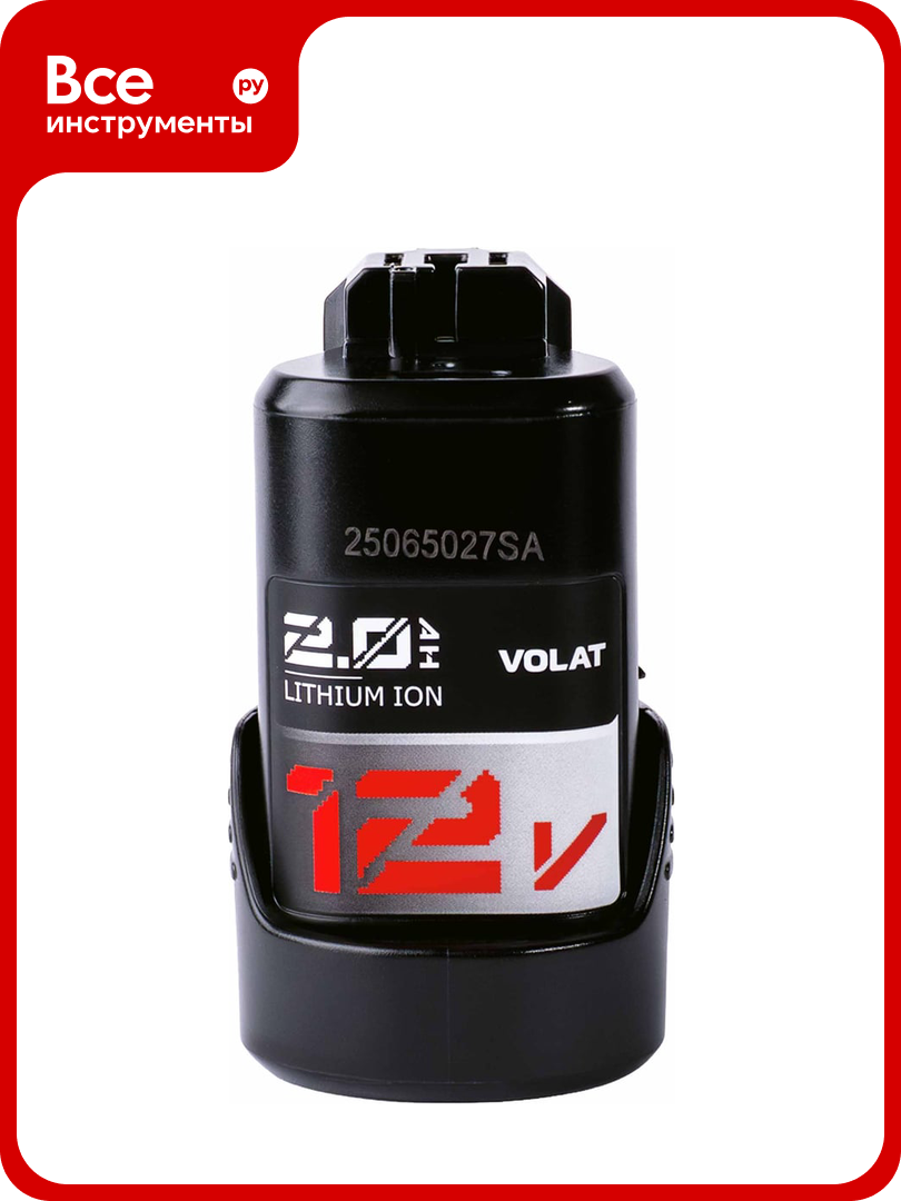 Аккумуляторная батарея VOLAT 12.0V 2.0AH, Li-ion, BOS-GBA12V30 VT-BOS-GBA12V3-12.0V2.0AH