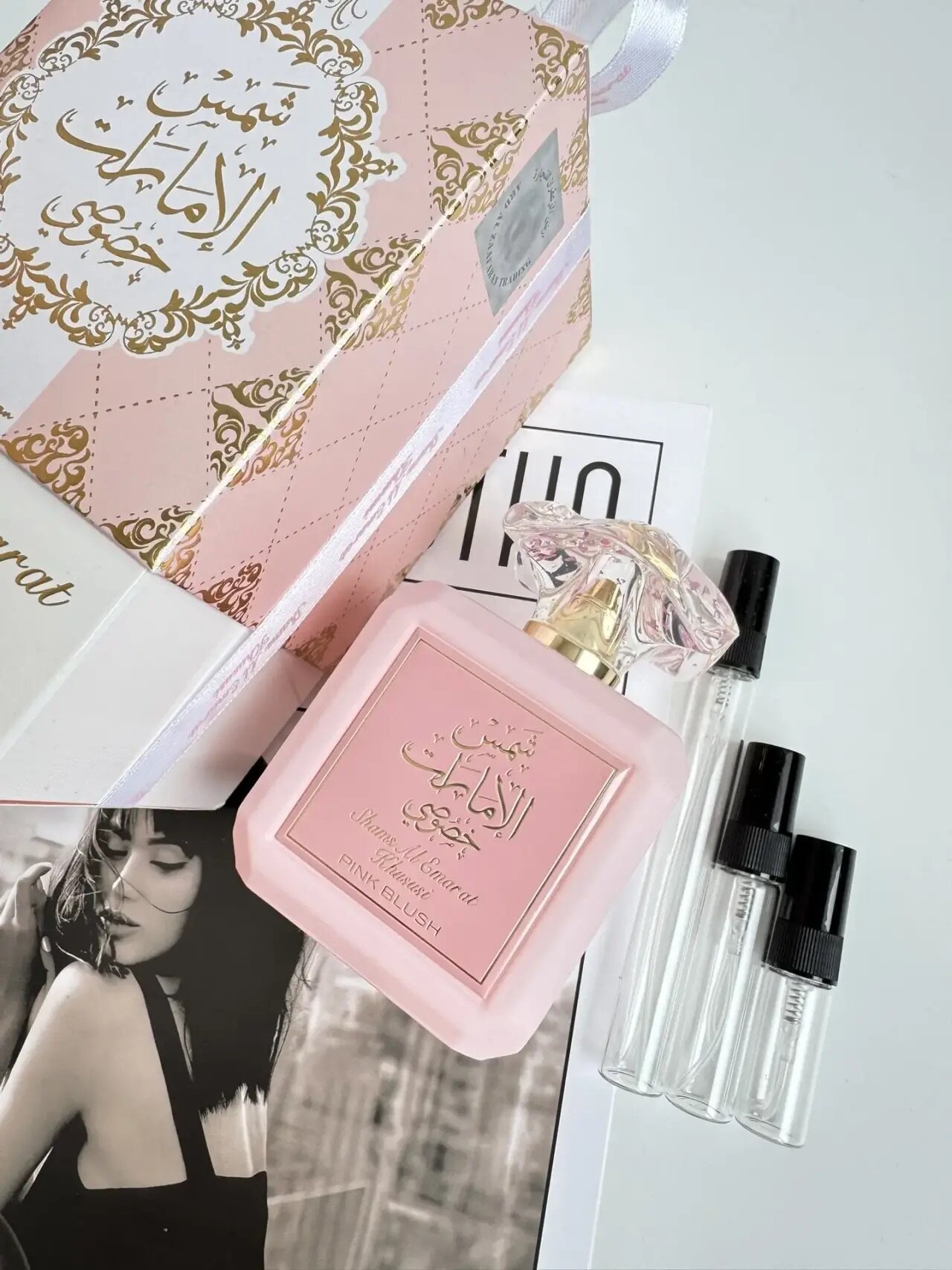 Духи Shams Al Emarat "Pink Blush", цветочные, фруктовые, сладкие, 5мл — фото 1