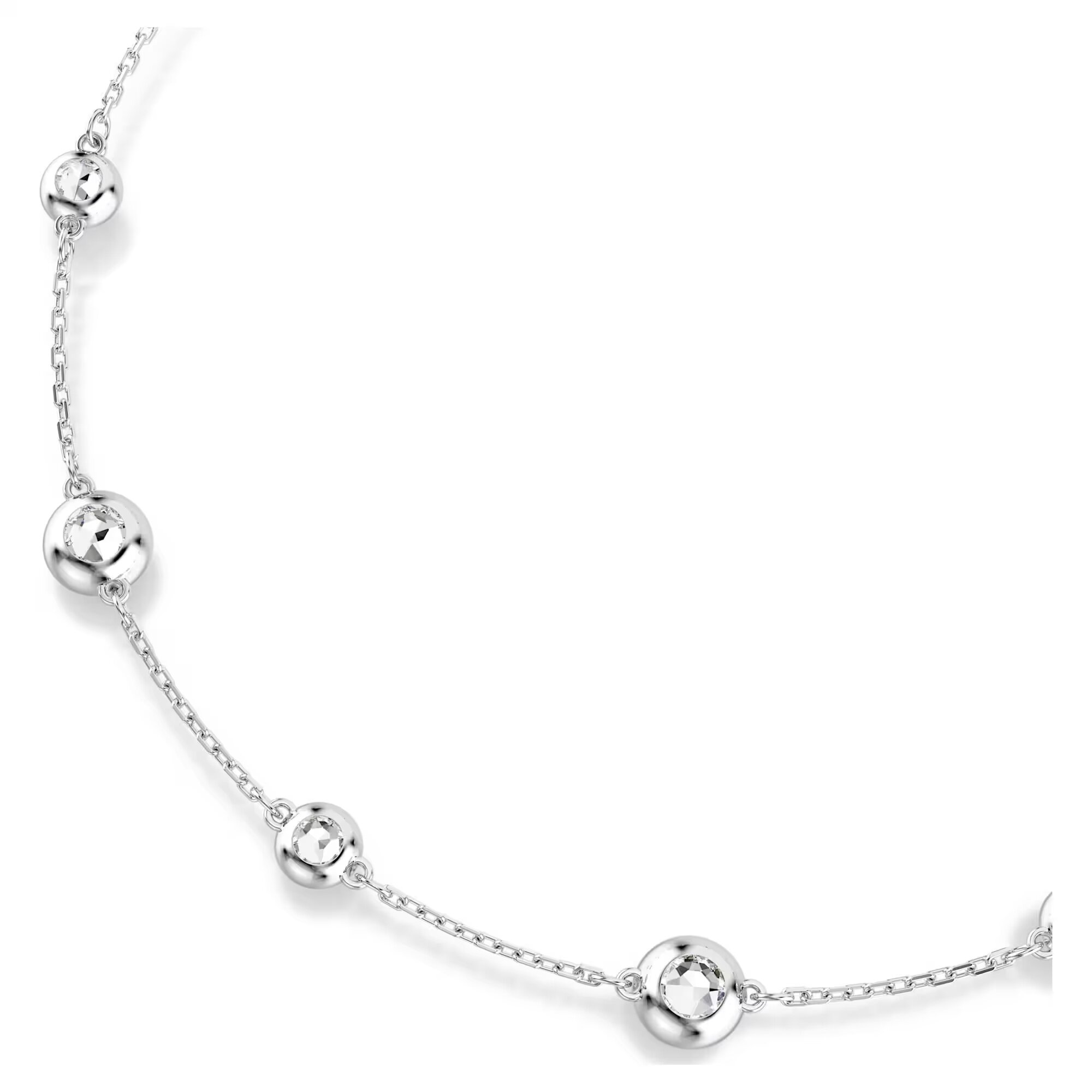 Колье SWAROVSKI, кристаллы Swarovski, длина 44 см, белый — фото 1