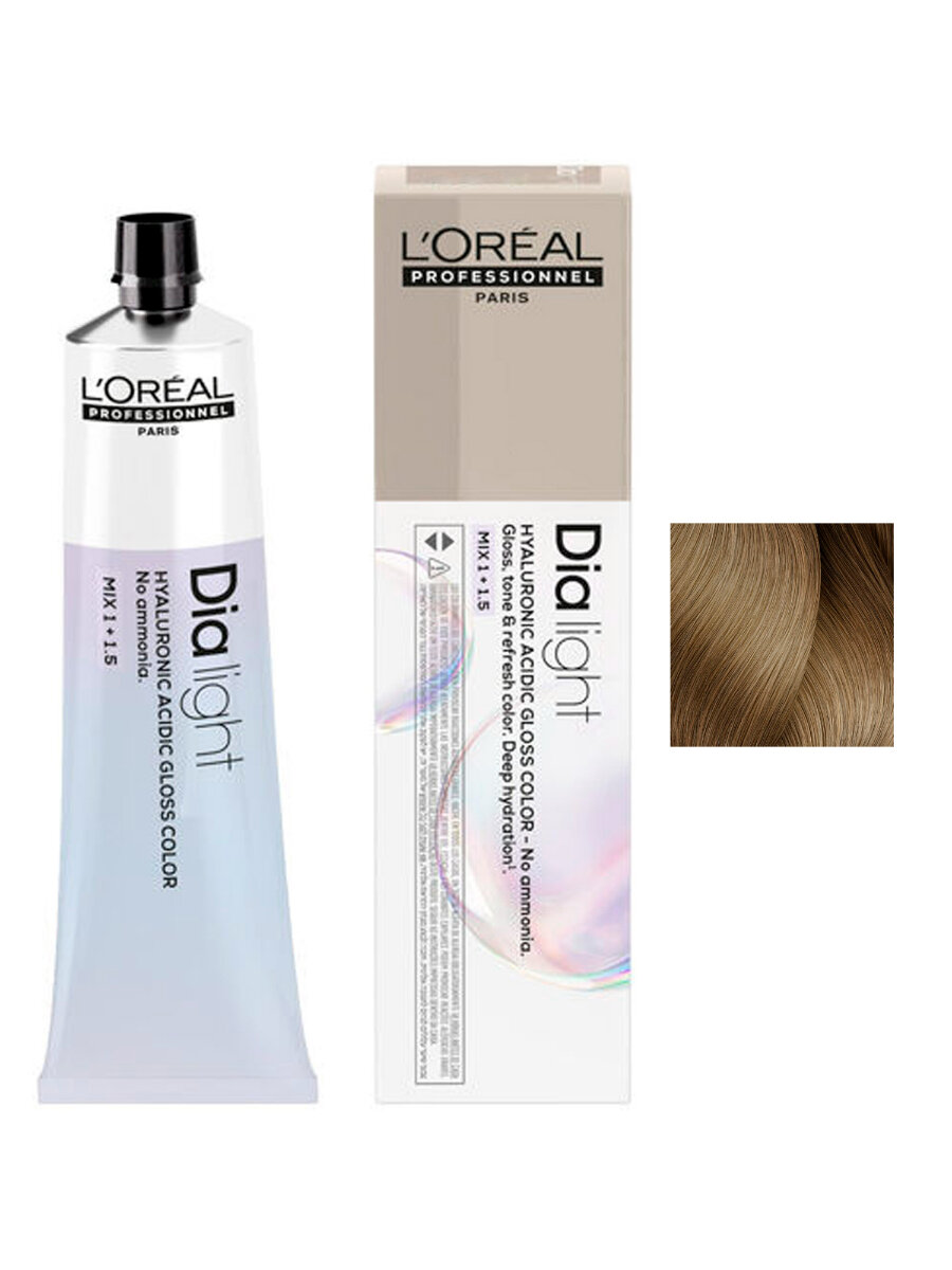 Краска для волос L'Oreal Professionnel DIA Light Acidic Gloss Color No Ammonia, Полуперманентный краситель-блеск, 9.13