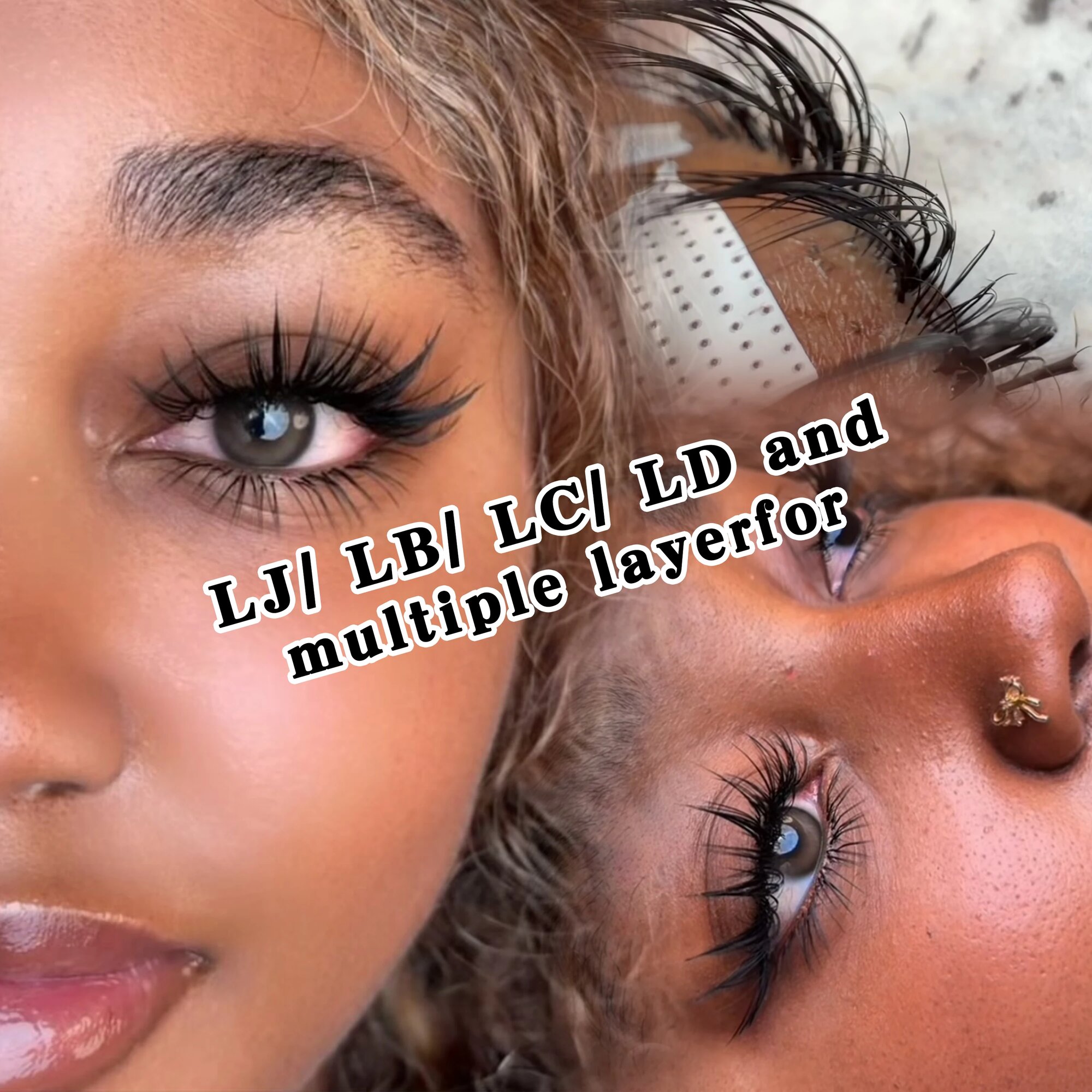 Накладные ресницы Abonnie LB LJ LC LD M Curl Premium