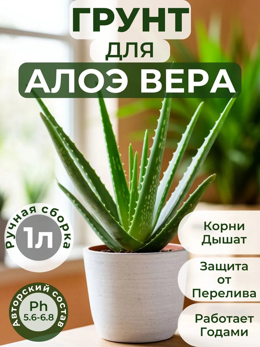 Готовый авторский грунт для Алоэ Вера, премиум 1 литр