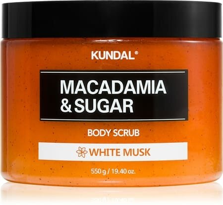 Скраб Kundal Macadamia & Sugar White Musk, белый мускус, 550 г