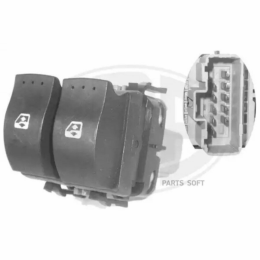 Кнопка стеклоподъемника RENAULT MEGANE II левая ERA 662450