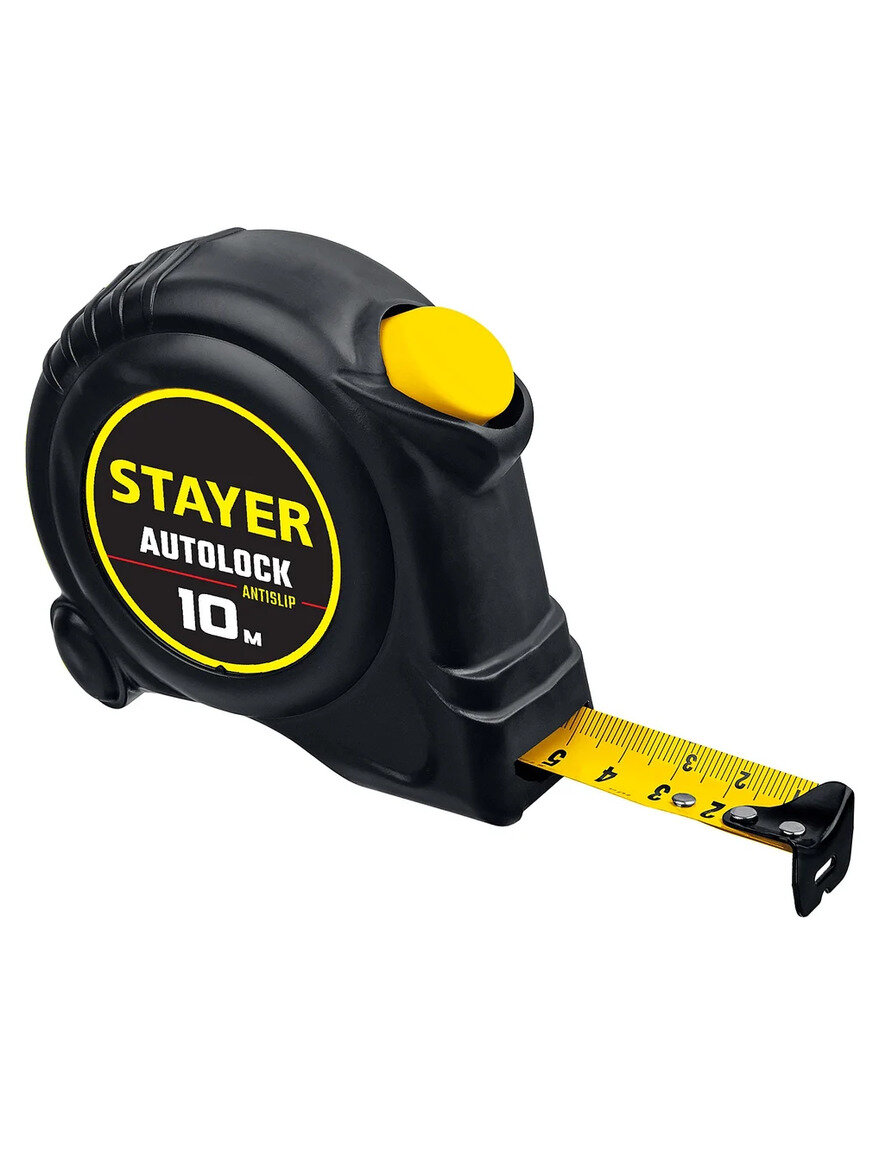 Рулетка с автостопом АutoLock 10м / 25мм STAYER