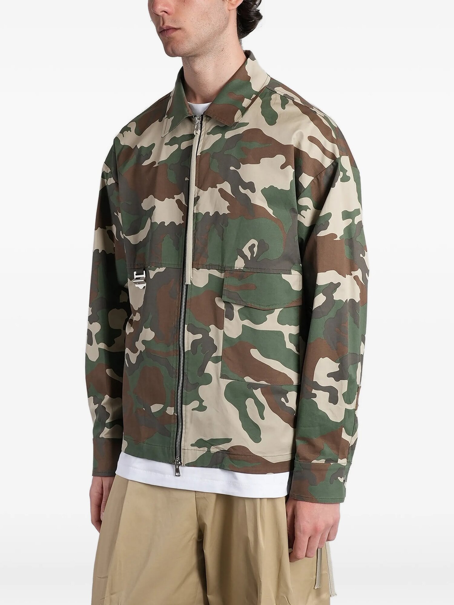 Куртка STATE OF ORDER Camouflage-print zip-up jacket, размер 52, разноцветный — фото 1
