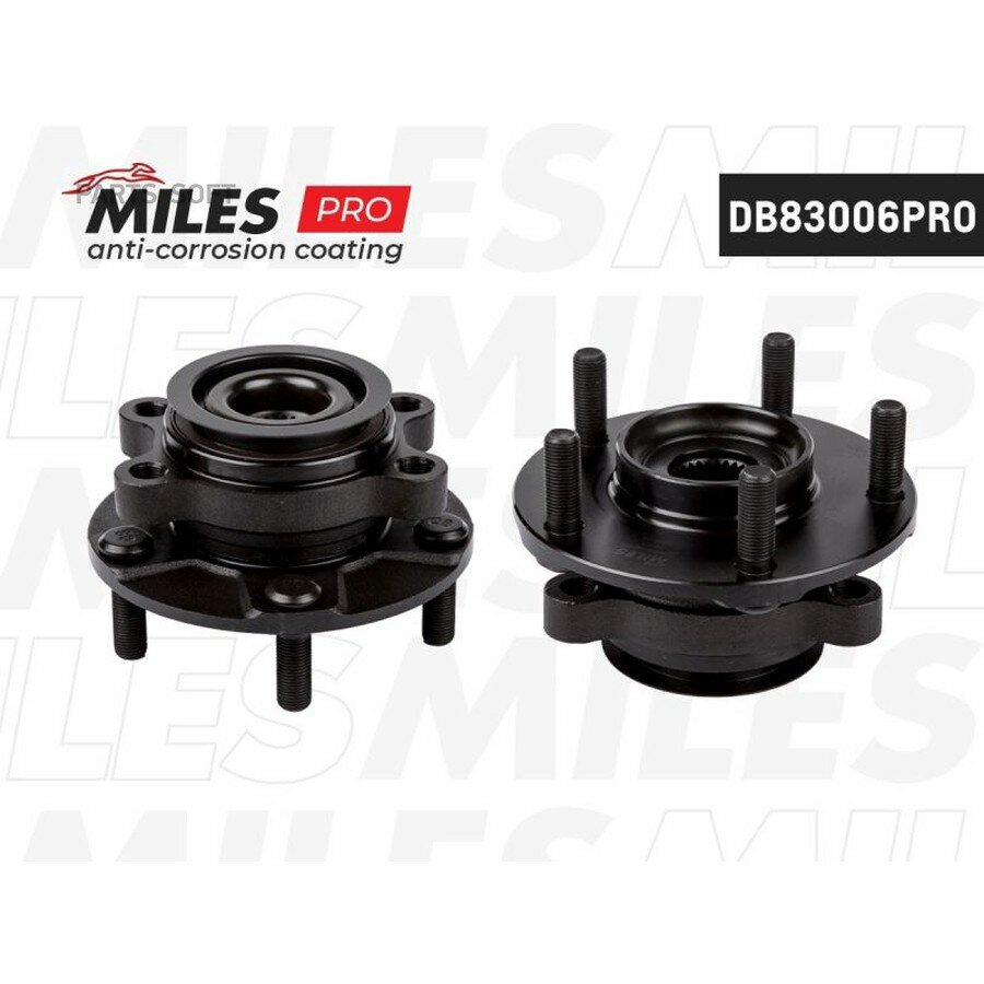 MILES DB83006PRO Ступица с подшипником передняя +ABS NISSAN QASHQAI I/X-TRAIL/JUKE/RENAULT KOLEOS 07-. ()