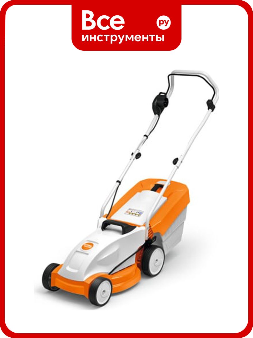 Электрическая газонокосилка STIHL RME 235.0 6311-011-2413P, жесткий травосборник, классическая ручка, прямая передача