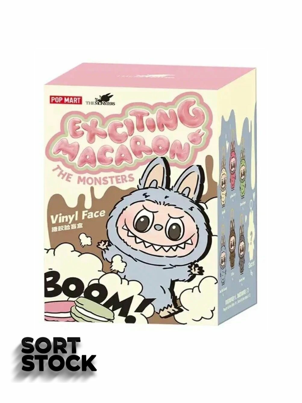 Игрушка-сюрприз Лабубу POP MART LABUBU THE MONSTERS Exciting Macaron 17 см, Original Pop Mart Product